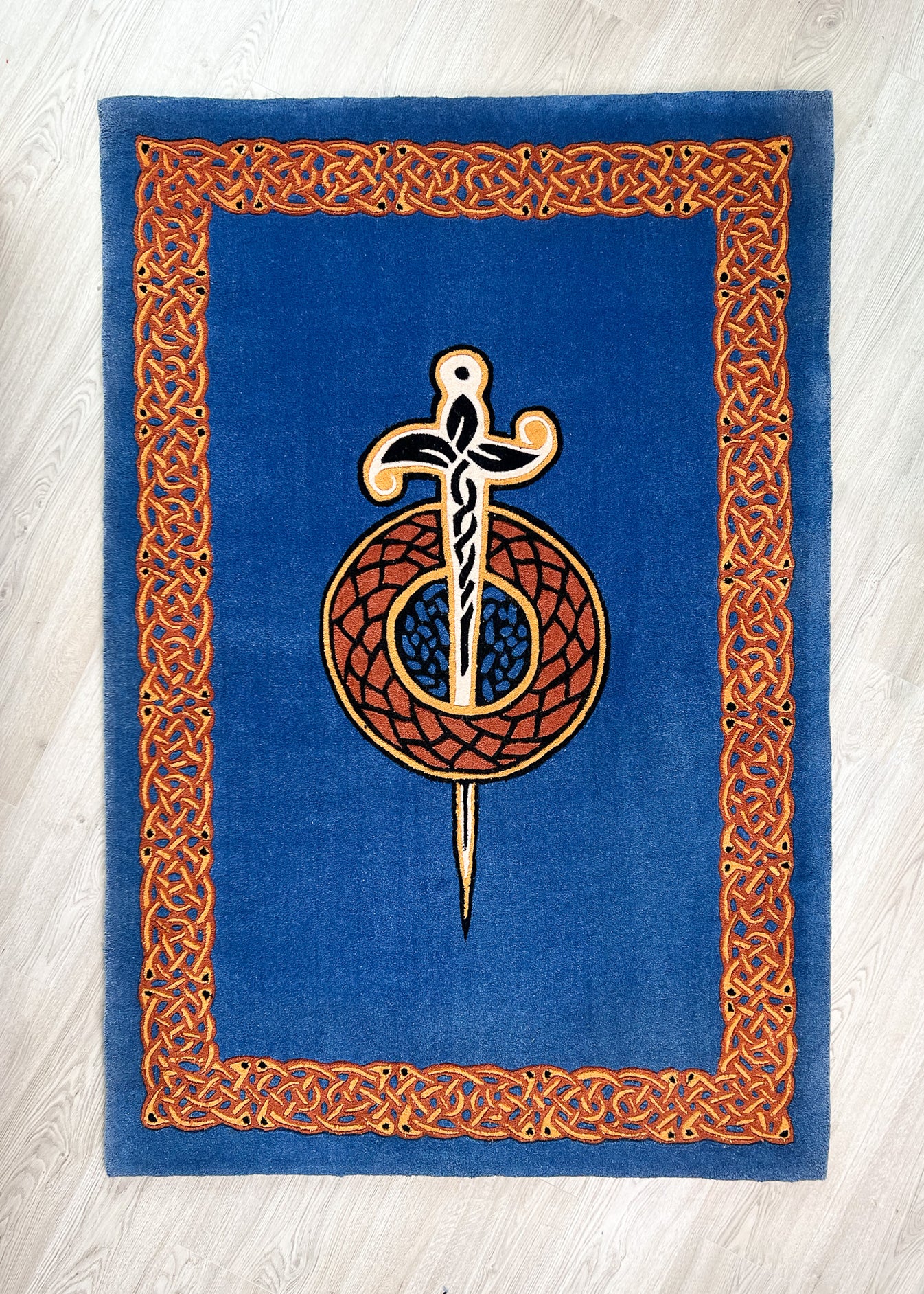 Sword Wool Area Rug – Celtic Rug